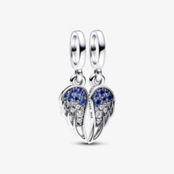 Pandora | Jewelry | Pandora Sparkling Splitable Angel Wings Dangle ...